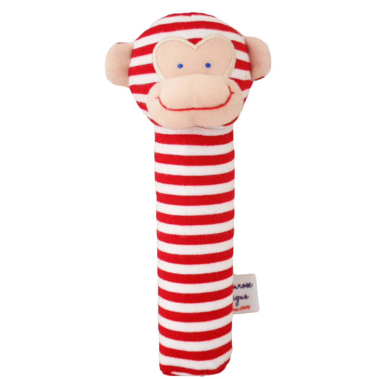 Squeaker | Monkey - Red Stripe – Fred Peanut Kids Boutique