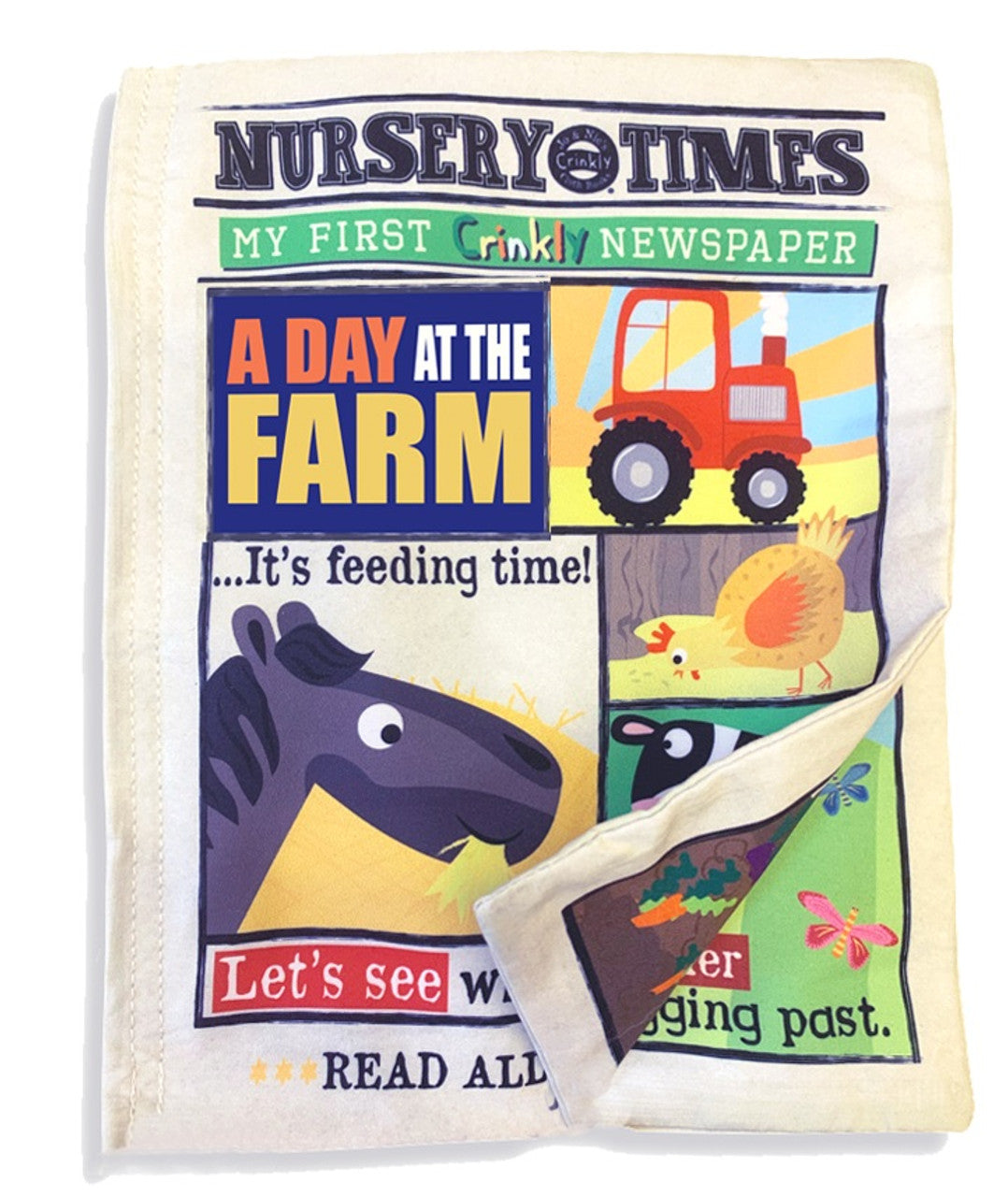 Nursery Times | Crinkly Newspaper - Farm Animals – Fred Peanut Kids ...