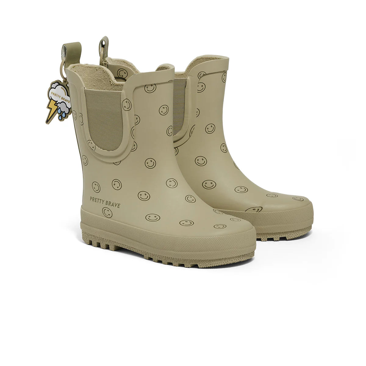 Puddle Boot - Sage Smiley – Fred Peanut Kids Boutique