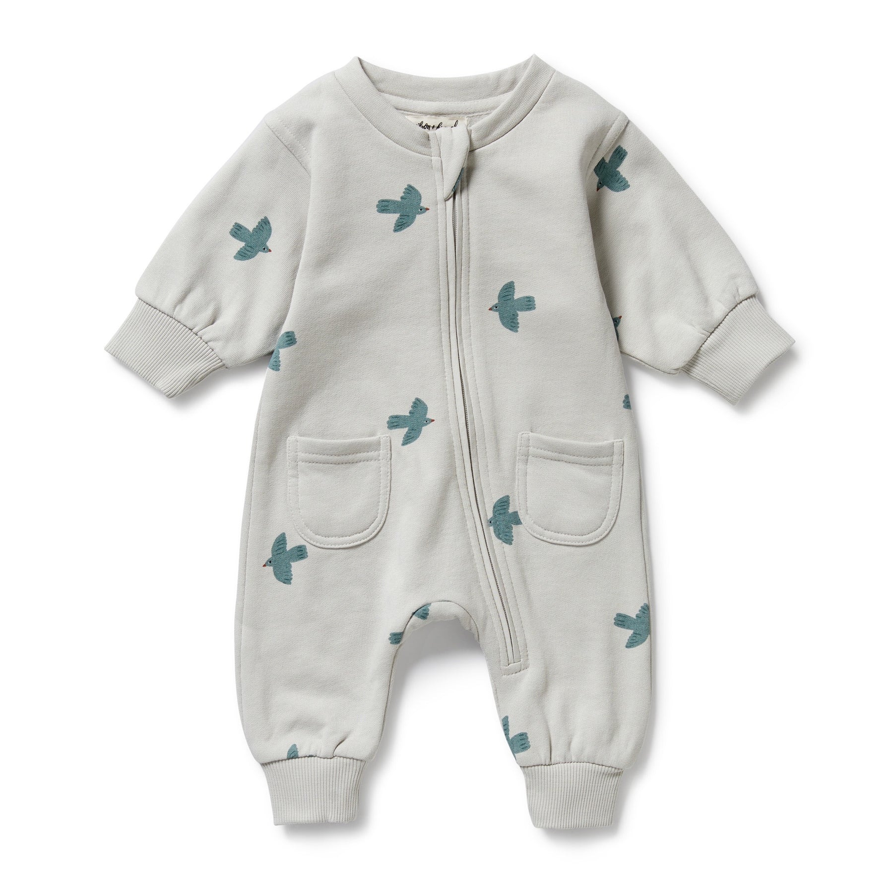 Growsuit | Terry - Little Sparrow – Fred Peanut Kids Boutique
